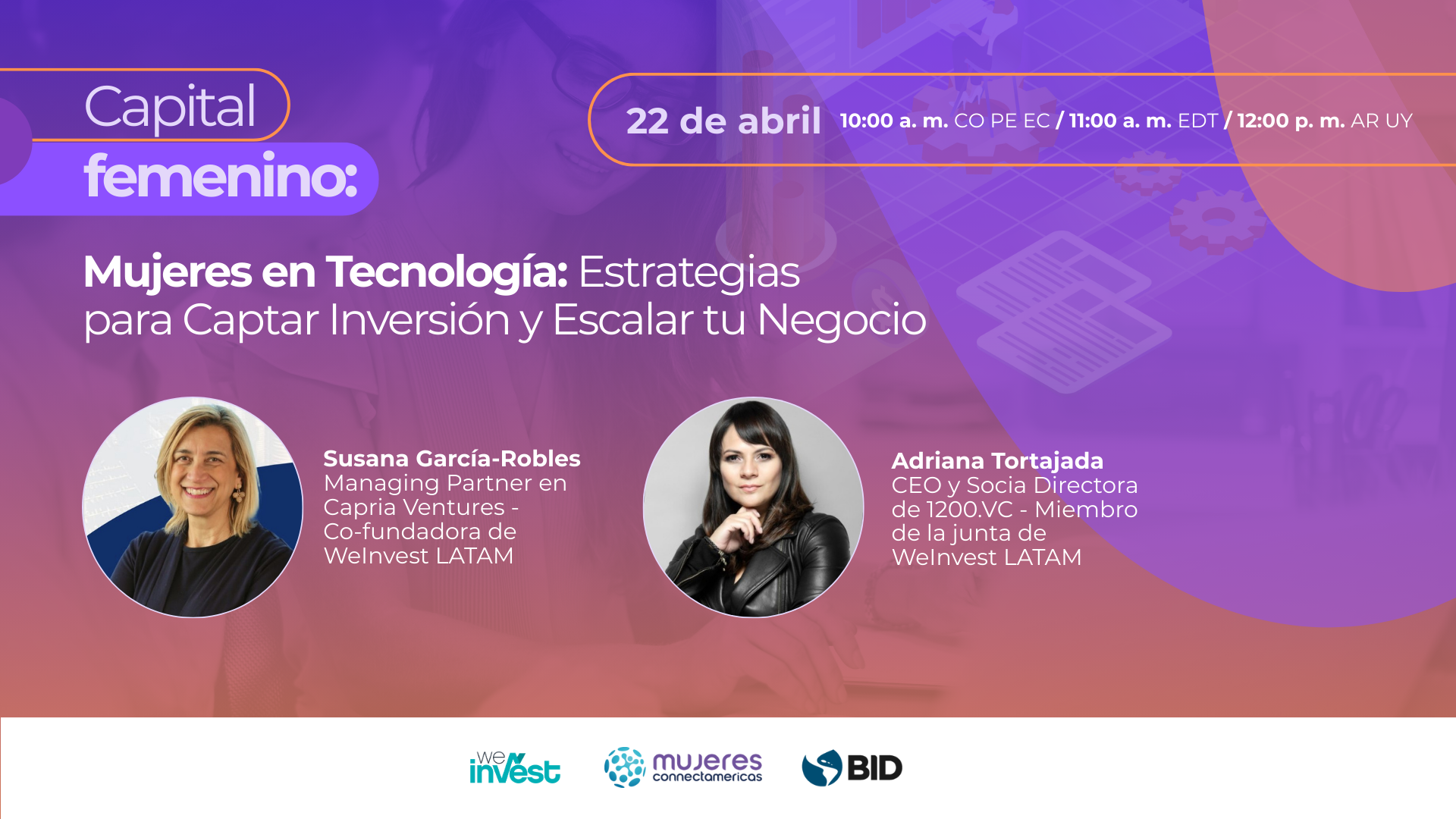 Capital femenino | Mujeres en Tecnología: Estrategias para Captar Inversión y Escalar tu Negocio ...
